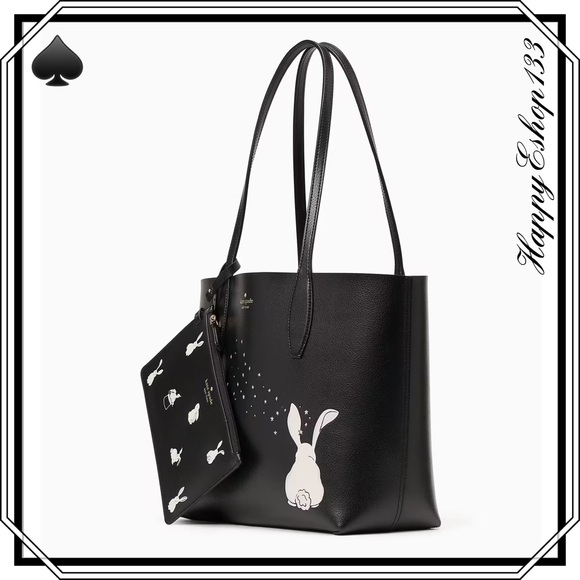 kate spade | Bags | Kate Spade Bunbun Bunny Rabbit Small Leather Tote ...